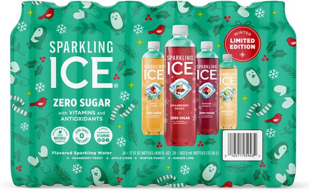 Sparkling Water, Winter Limited Edition, Variety Pack, 17 fl oz, 24 ct